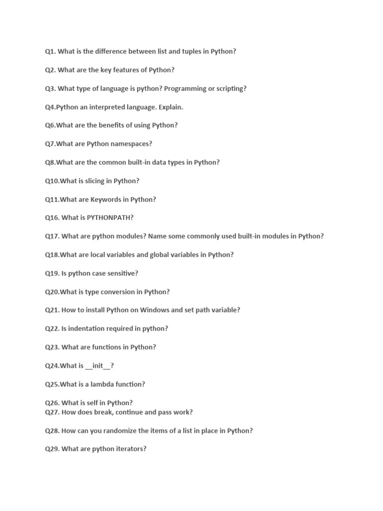 PWP Oral Questions | PDF