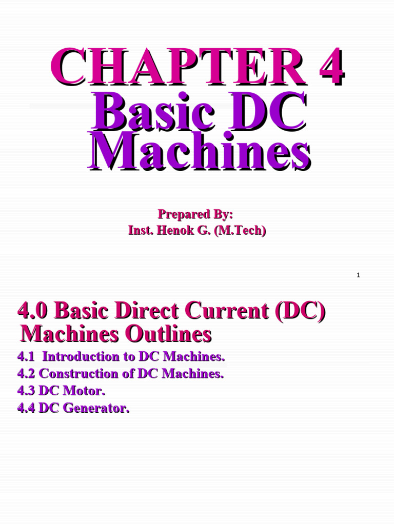 Basic DC Motor | PDF | Electric Motor | Electric Generator