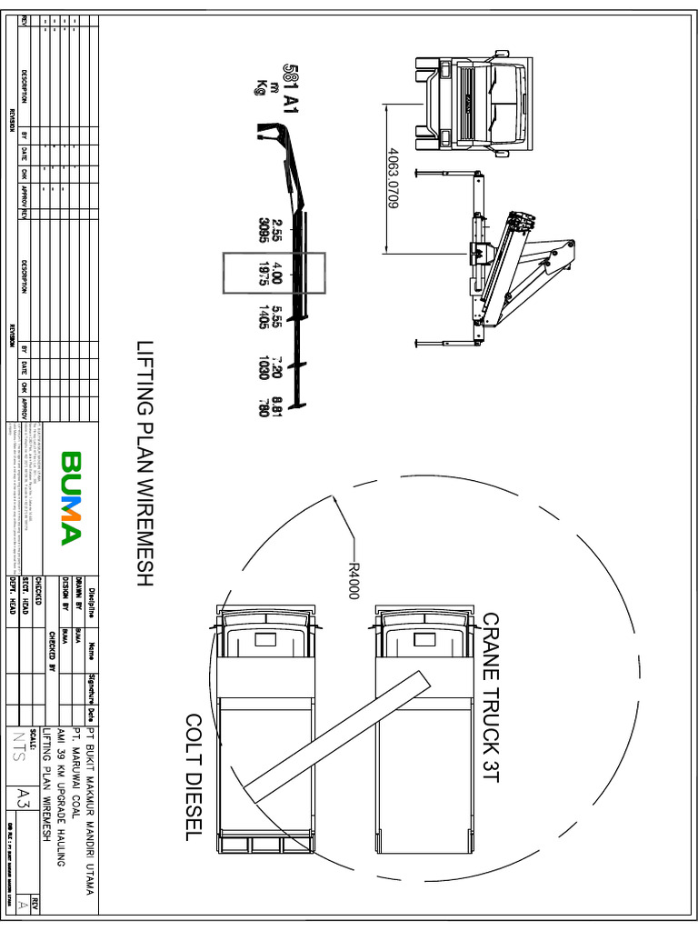 Drawing Lifting Plan Wiremesh | PDF