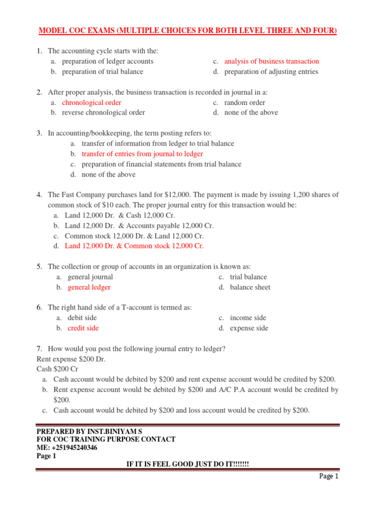 Both 3 and 4 Multiple Choice XWBKCL | Download Free PDF | Debits And ...