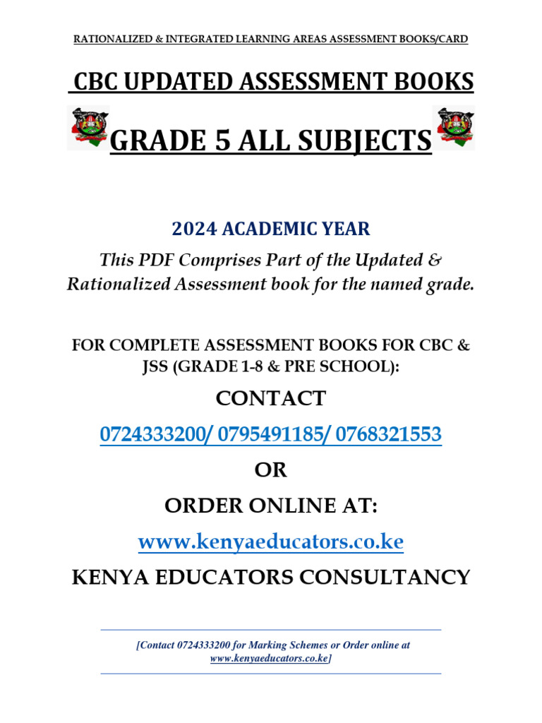 Grade 5 Assessment Book | PDF | Career & Growth