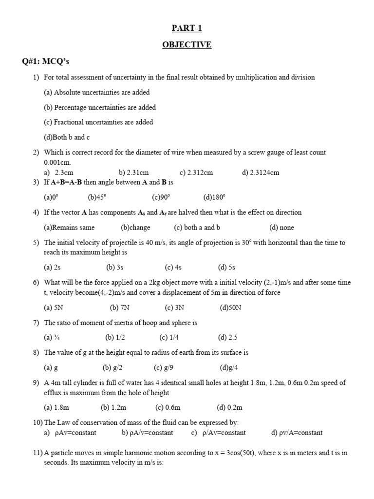 FLP Physics | PDF | Wavelength | Force