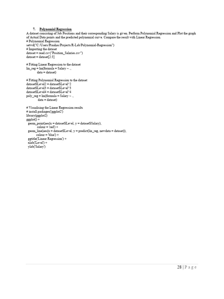 07 Polynomial Regression Pdf Computational Science Mathematics Of Computing