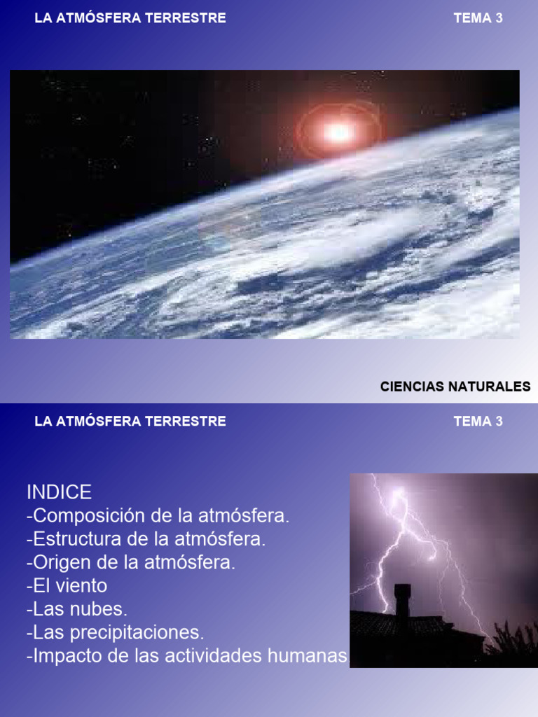 La Atmósfera Terrestre | PDF | Atmósfera | Precipitación