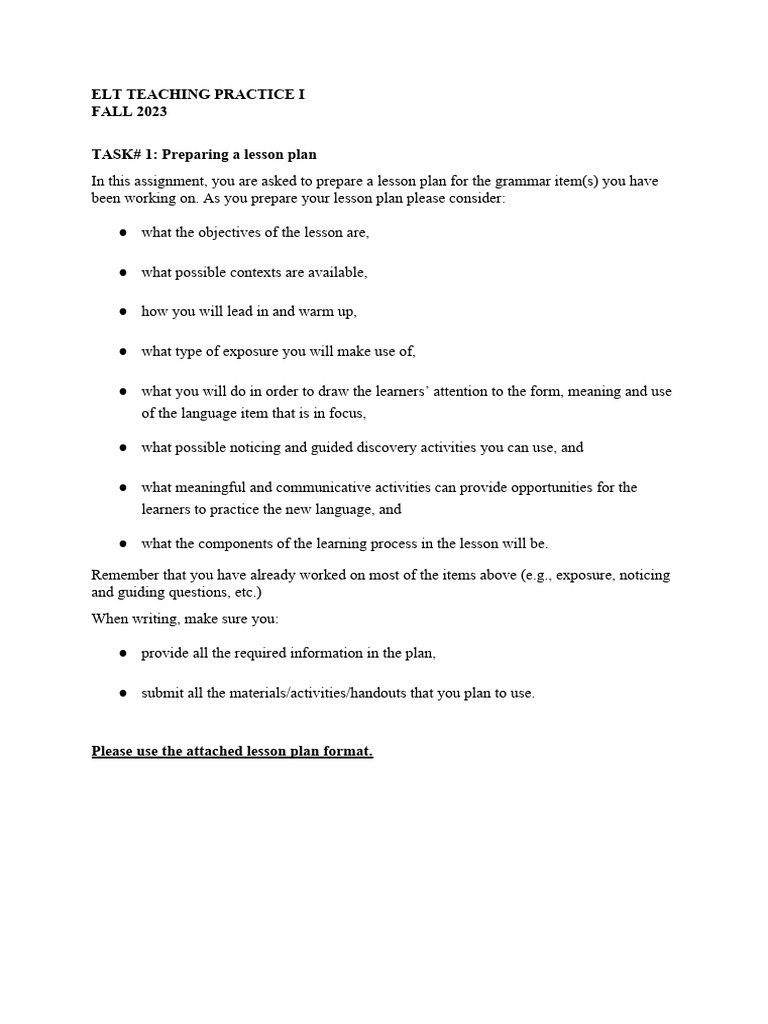 Revized Internship Lesson Plan | Download Free PDF | Lesson Plan | Learning