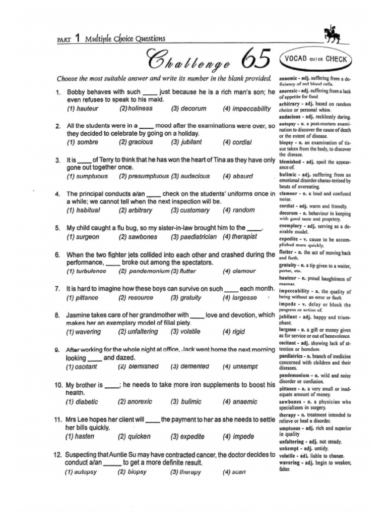 Part 1 - Multiple Choice Questions (Test 41-80) - Part25 | PDF