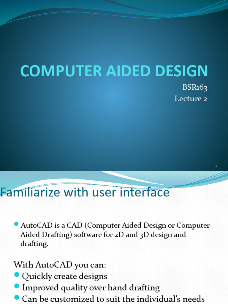 Lecture 2 | PDF | Command Line Interface | Computer Aided Design
