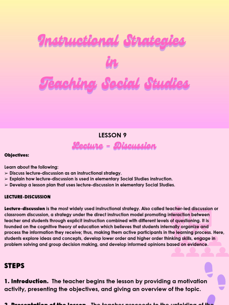 ESSC Instructional Strategies in Teaching Social Studies | PDF ...