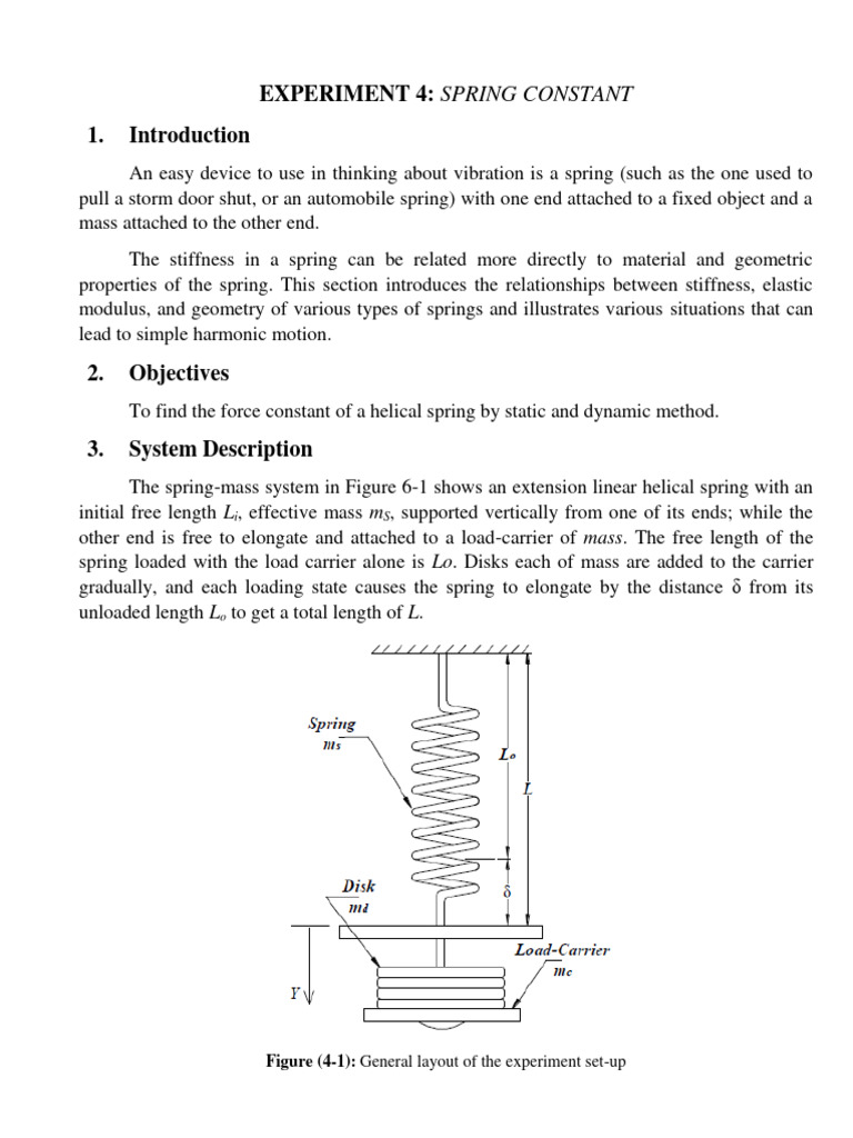 Experiment 4 | PDF | Force | Mechanical Engineering