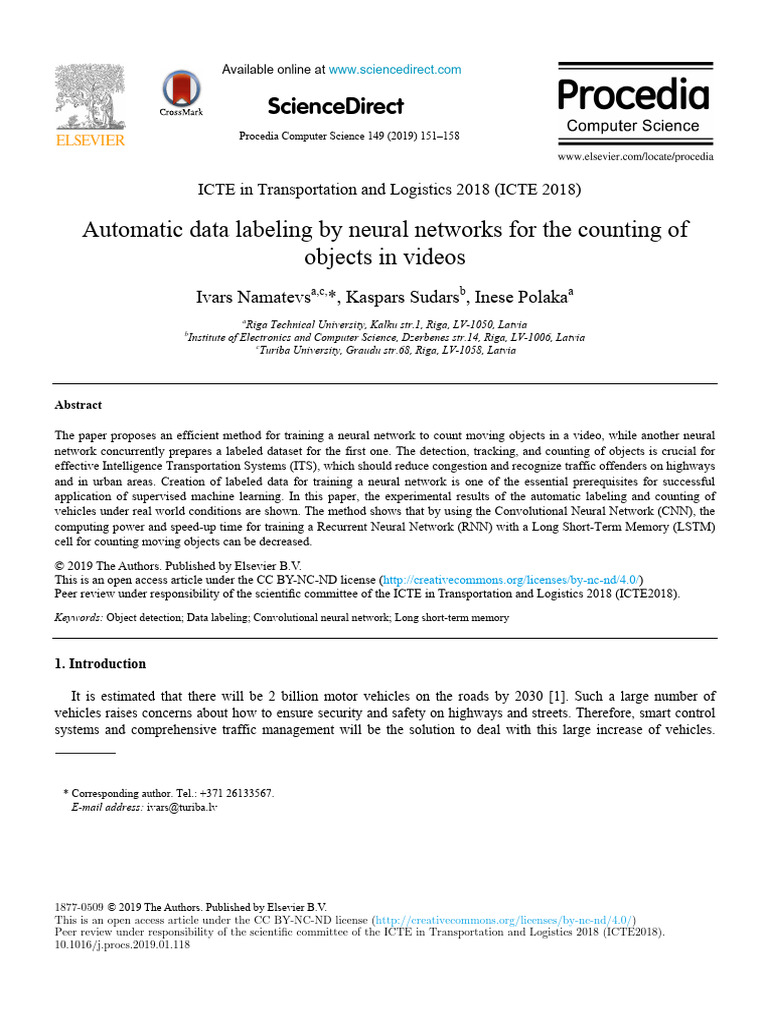 Automatic Data Labeling by Neural Networks For The Counting of Objects ...