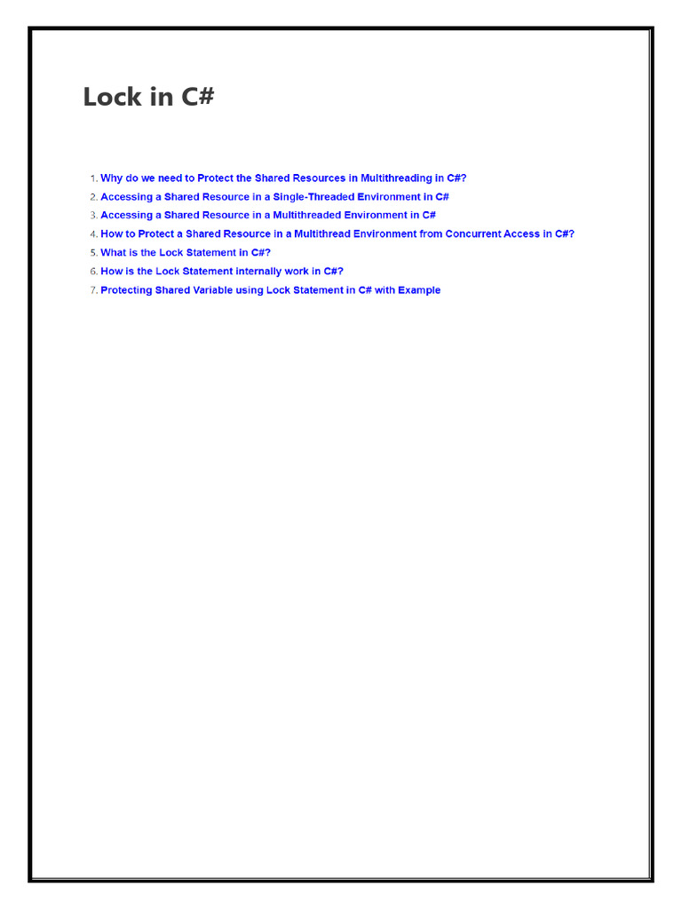 Final Locks in Multithreading | PDF | Thread (Computing) | Class ... Final Locks in Multithreading | PDF | Thread (Computing) | Class ...