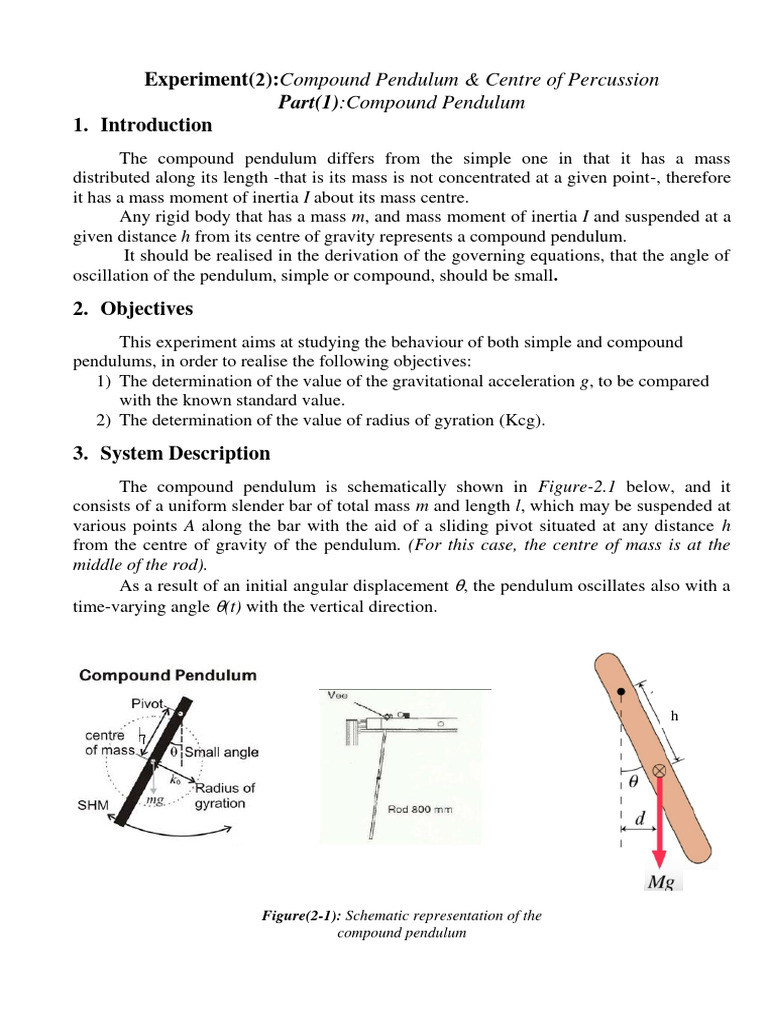 Experiment | PDF | Pendulum | Physics