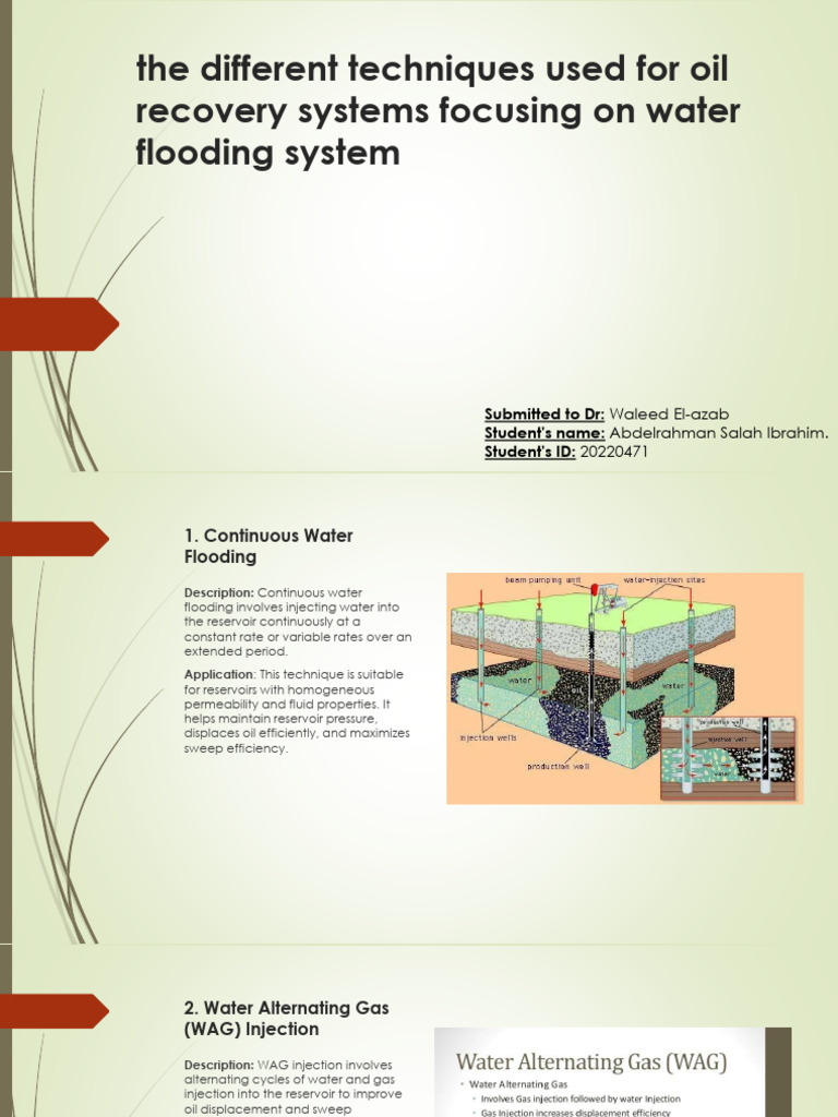 The Different Techniques Used For Oil Recovery Systems | PDF | Enhanced ...