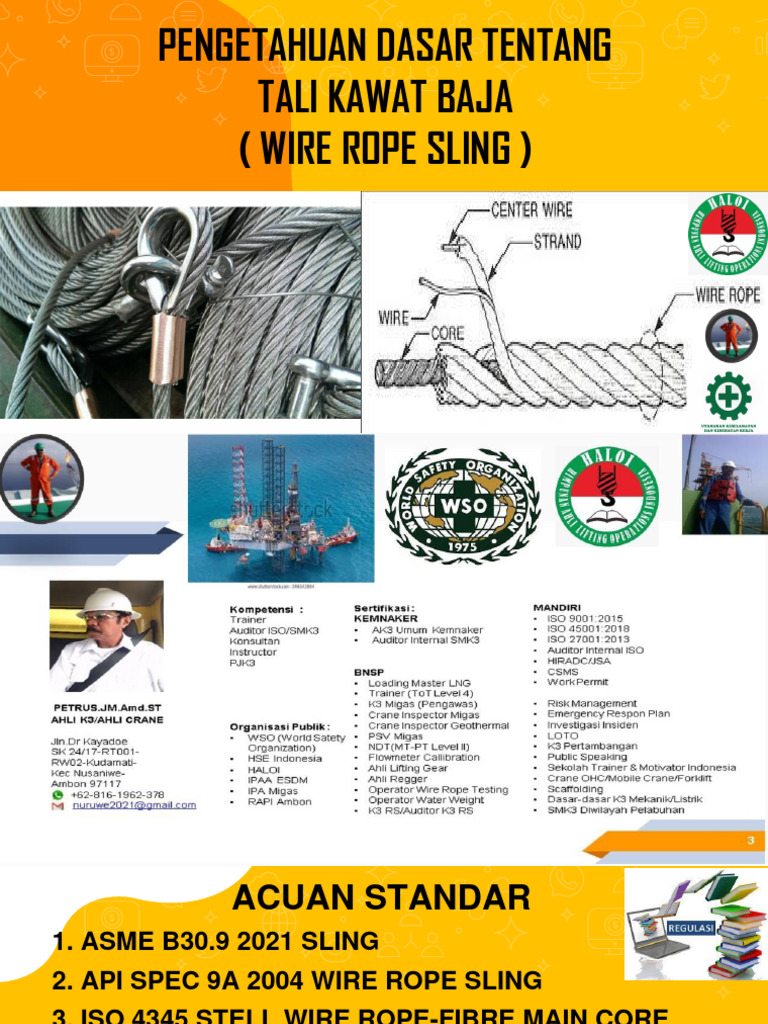 Petrus JM Pengetahuan Dasar Tentang Tali Kawat Baja | PDF