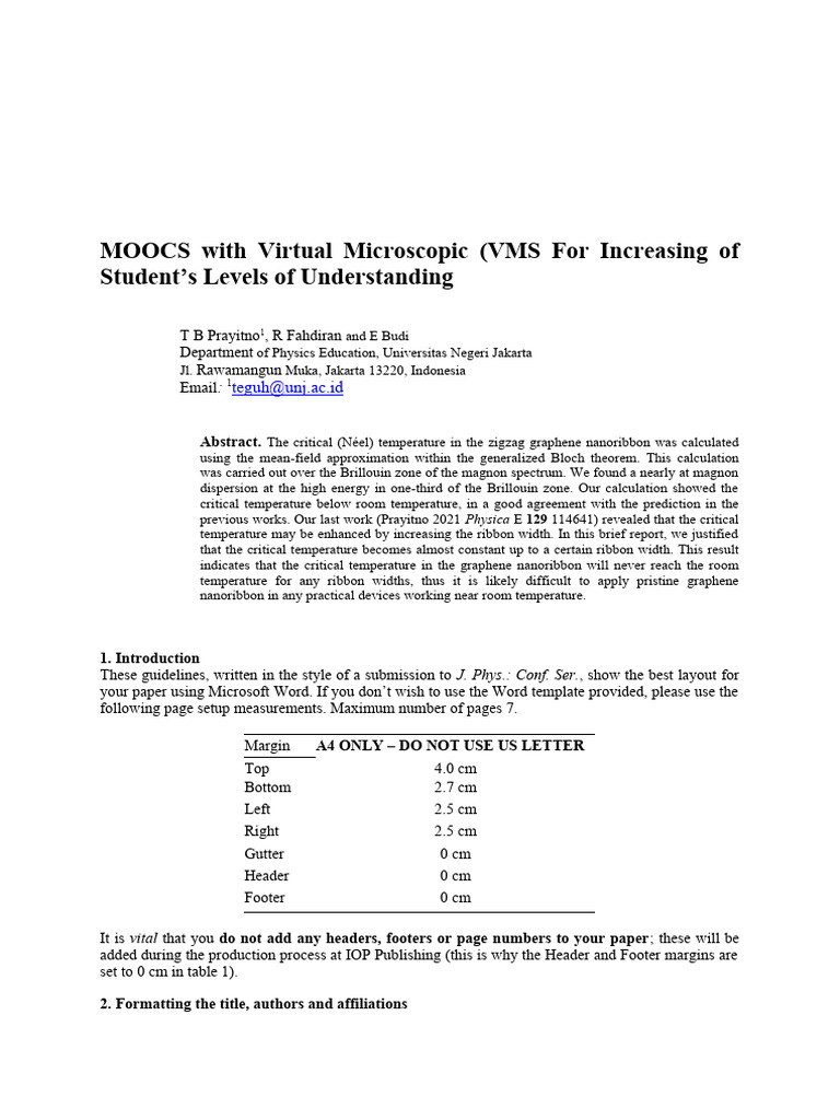 JPCS - SNF Template Article (Update) | PDF | Bracket | Text