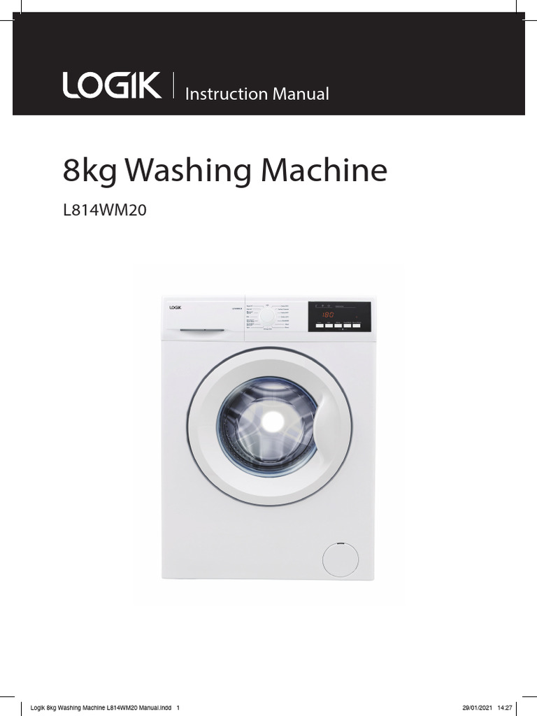 8kg Washing Machine: Instruction Manual | Download Free PDF | Washing ...