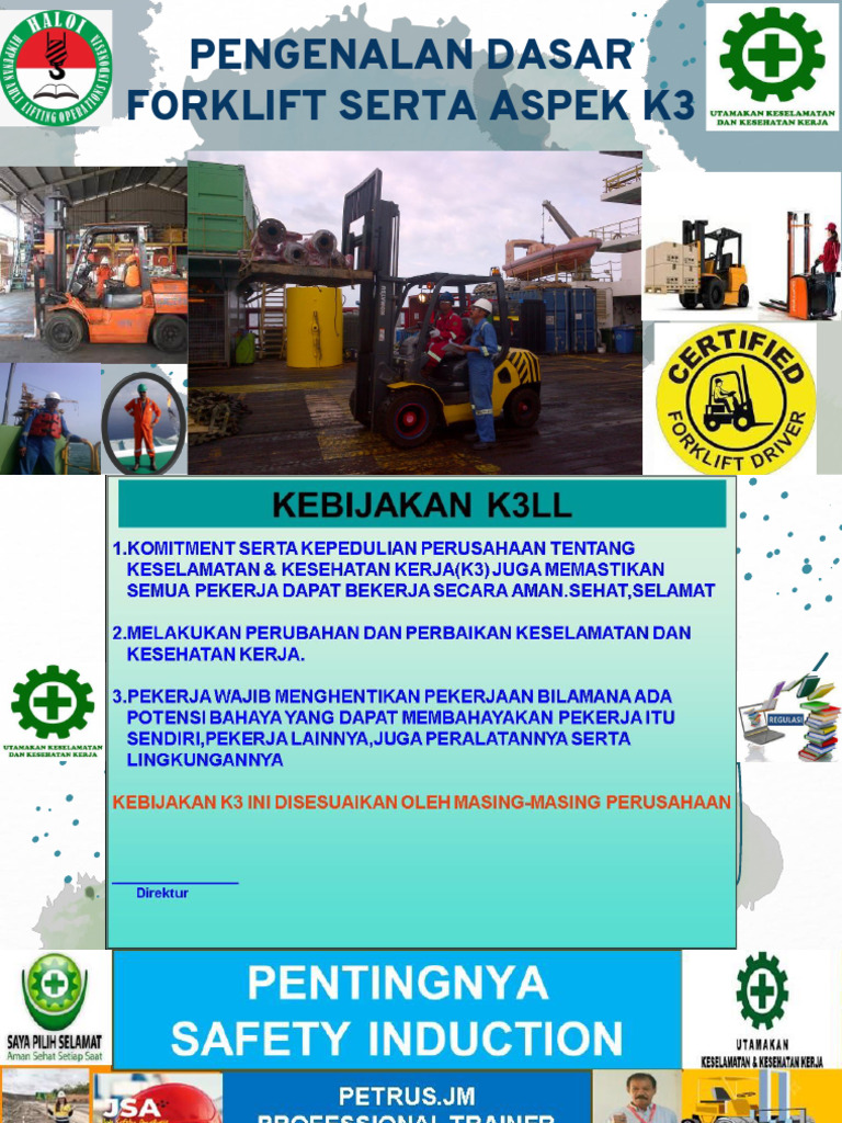 Petrus JM Modul Pengenalan Dasar Forklift Serta Aspek k3 | PDF