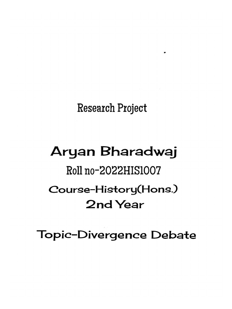 Aryan Project | PDF