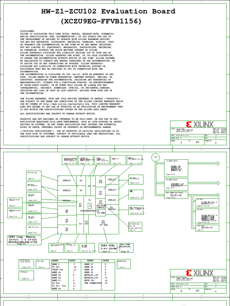 Zcu102 Schematic xtp454 | PDF | Computer Science | Digital Technology