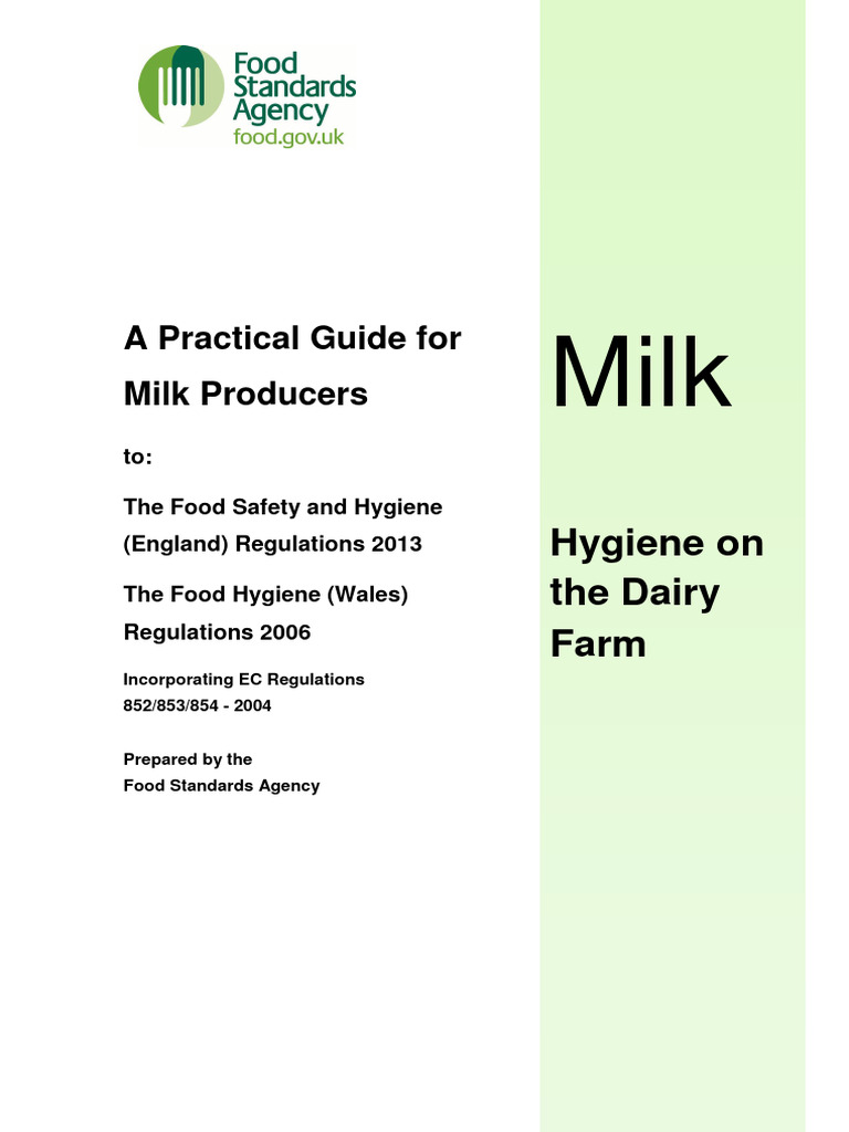 Dairy Farm Hygiene Guide for Milk Producers | PDF | Dairy | Food Safety