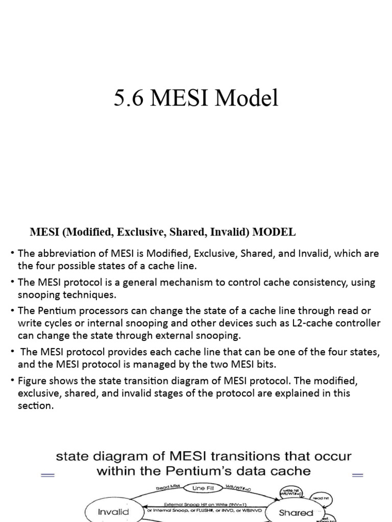5.6 MESI Protocol | PDF