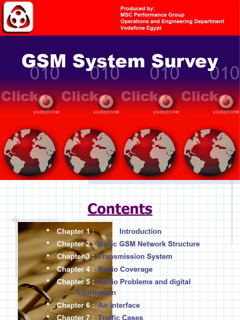 Vodafone-GSM System Survey | PDF | Cellular Network | Computer Engineering Vodafone-GSM System Survey | PDF | Cellular Network | Computer Engineering
