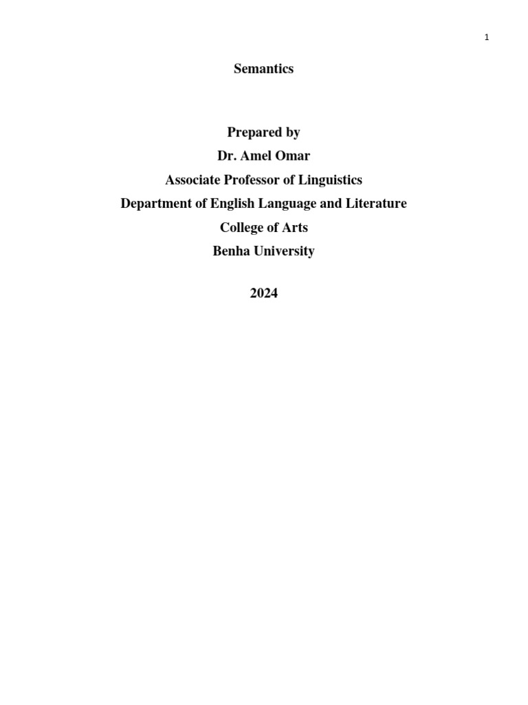 Semantics-3 rd. grade 2024 Arts | PDF | Semantics | Syntax