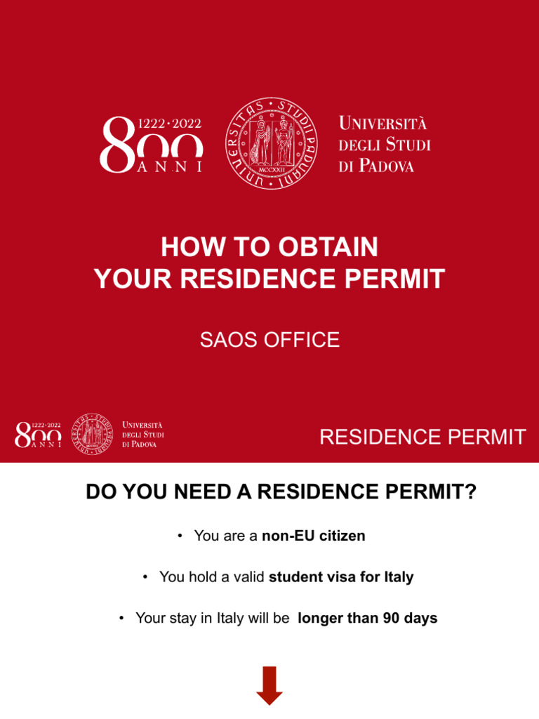 Italian Residence Guide for Students | PDF | Travel Visa | Government ...