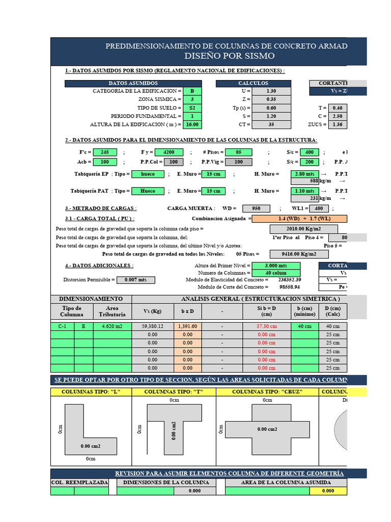 Columnas Estructurales | PDF | Hormigón | Concreto reforzado