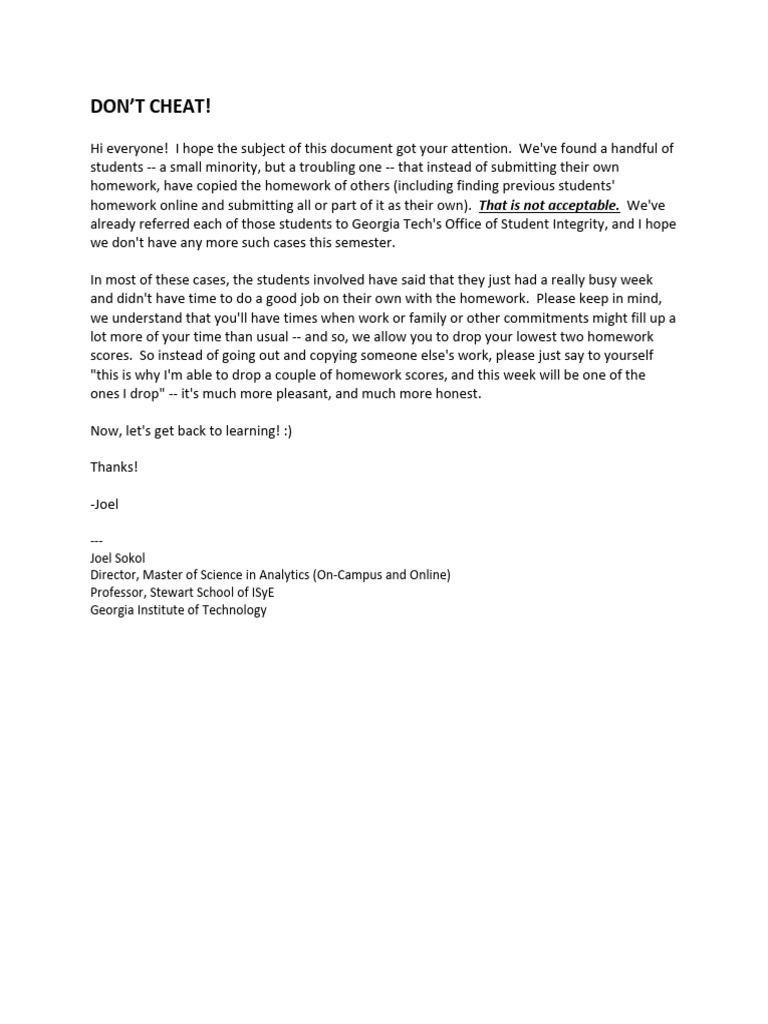 Dont Cheat | PDF | Wellness