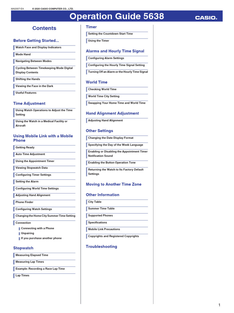 EDIFICE Model ECB-20AT-2AER | PDF | Watch | Timer