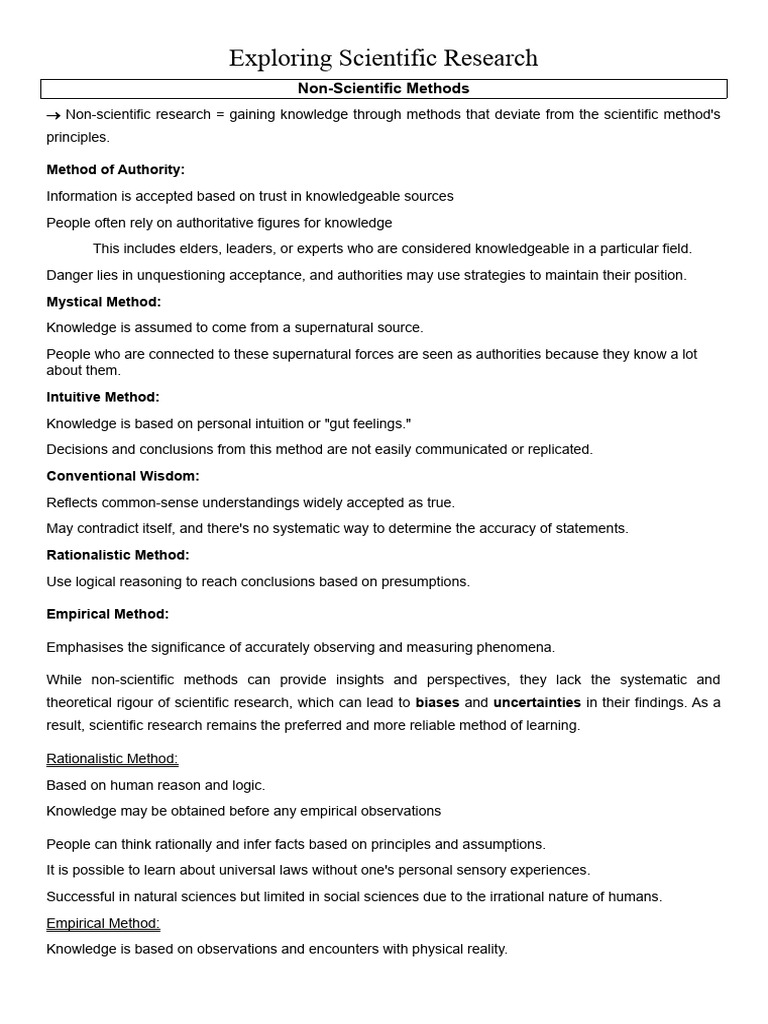 Ch1 & Ch2 - Psychology As A Social Science (LU1) | PDF | Scientific ...