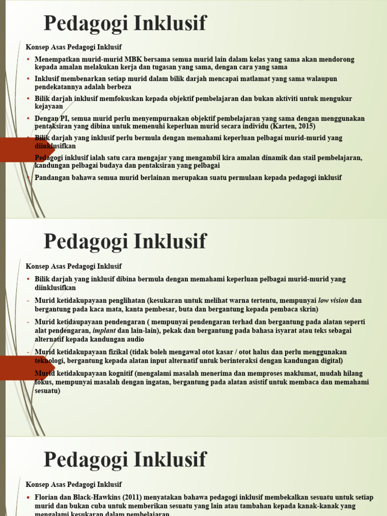 Konsep Pendidikan Inklusif | PDF