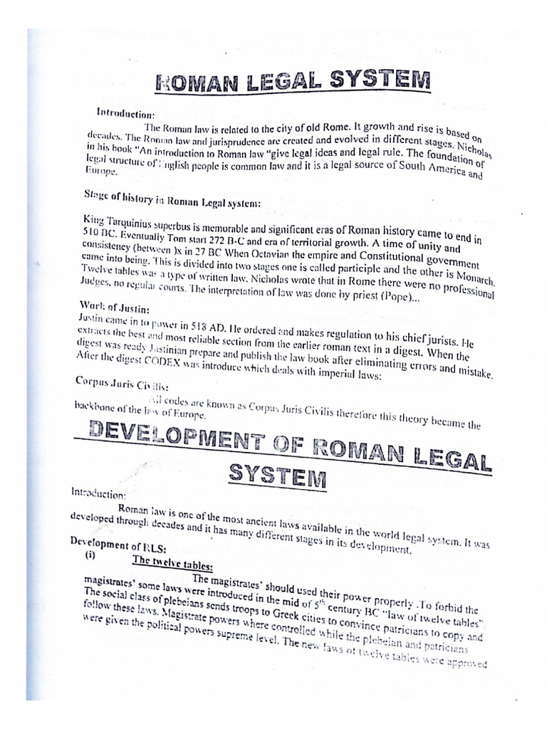 World Legal System Notes | PDF