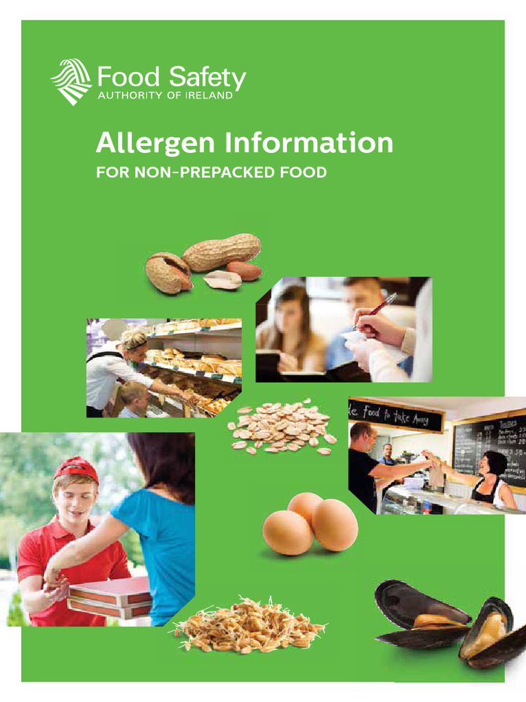Allergen Information For Non-Prepacked Food FINAL 2015 | PDF | Menu ...