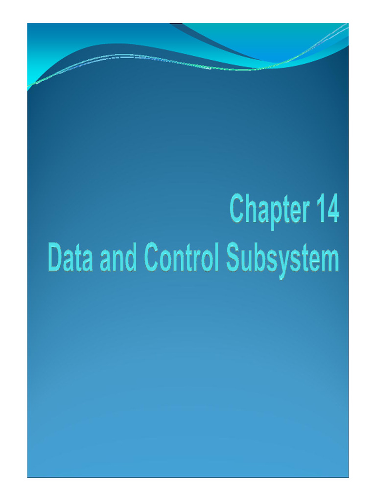 Data and Control Subsystem Overview | PDF | Digital Electronics | Computer Science