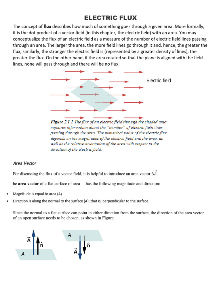 Electric Flux | PDF | Flux | Euclidean Vector
