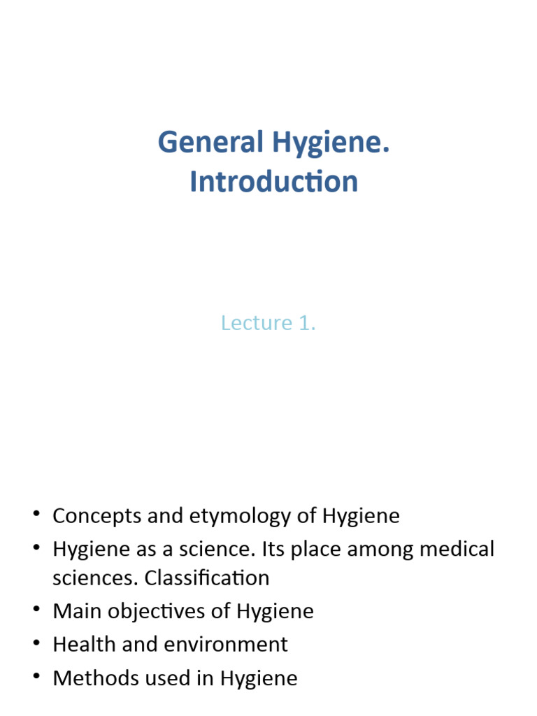 #1GH | PDF | Hygiene | Sanitation