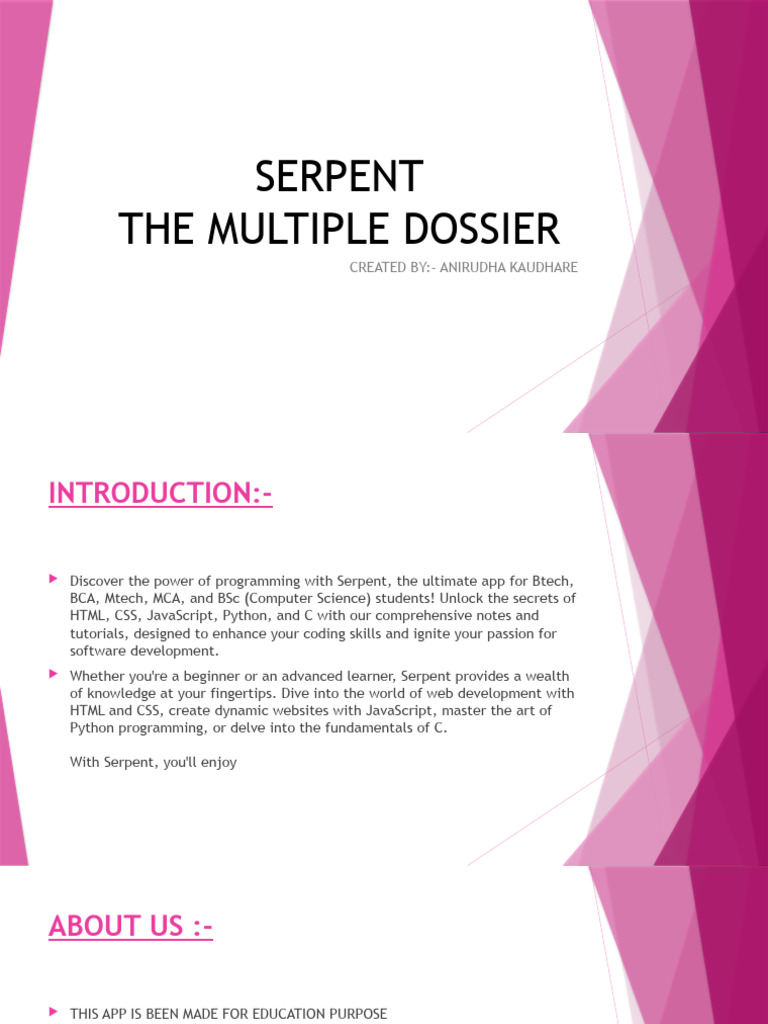Serpent | PDF | Application Software | Android (Operating System)