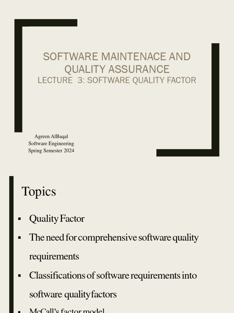 Lec 3 | Download Free PDF | Software Quality | Reliability Engineering
