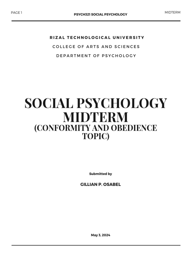 Soc Psych Research 3 | PDF | Survey Methodology | Psychology