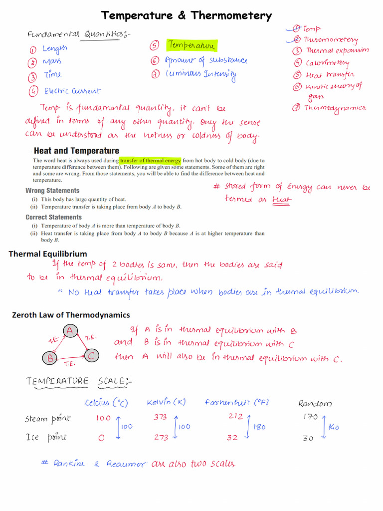 CH 11-13 Heat, KTG, Thermodynamics | PDF