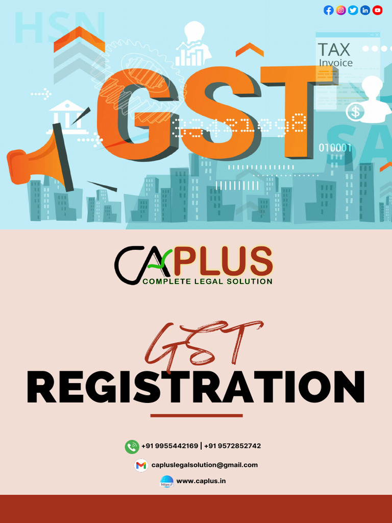 GST Registration | Download Free PDF | Taxes | Microfinance