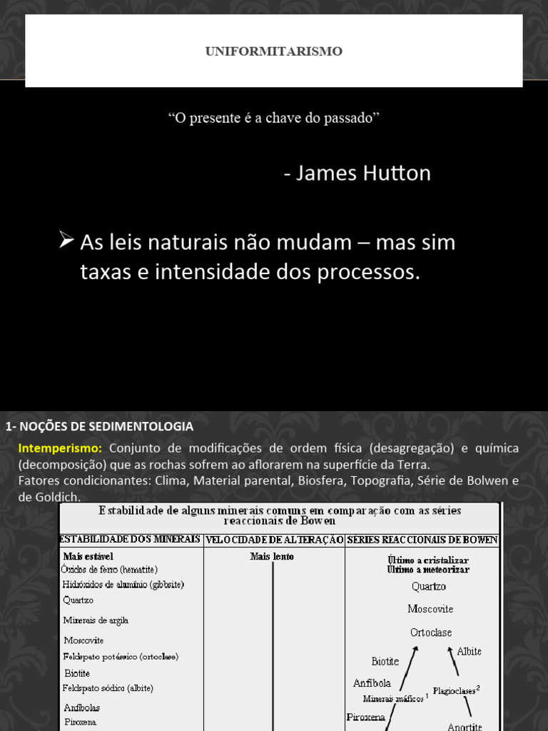 Sedimentologia e Série de Goldich | PDF | Sedimento | Intemperismo