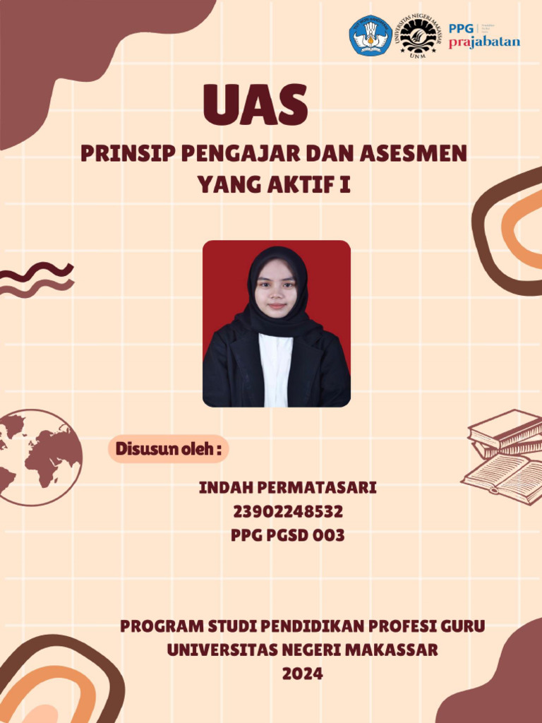 UAS Prinsip Pengajaran Dan Asesmen - Indah Permatasari | PDF | Karier & Perkembangan