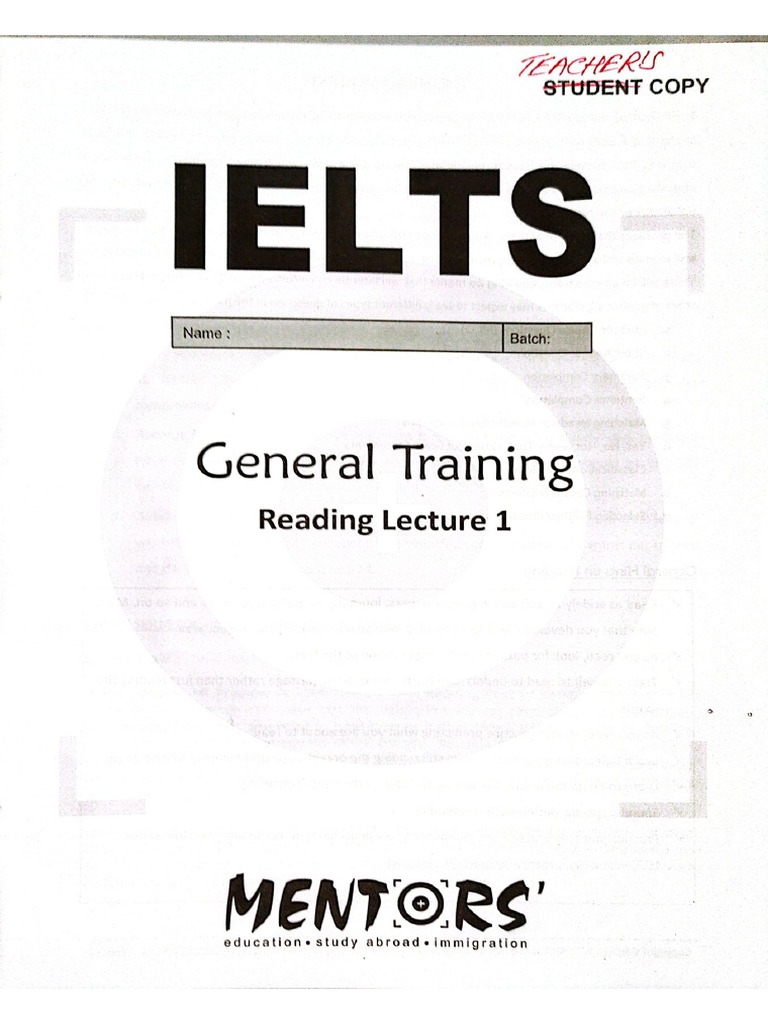 GT Reading-1-1 | PDF