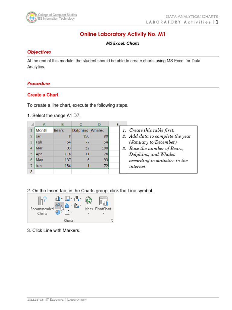 MS Excel Chart Creation Guide | PDF | Chart | Microsoft Excel