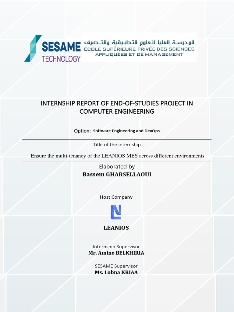 Rapport Pfe Sesame ENG | PDF | Software Development Process | Databases