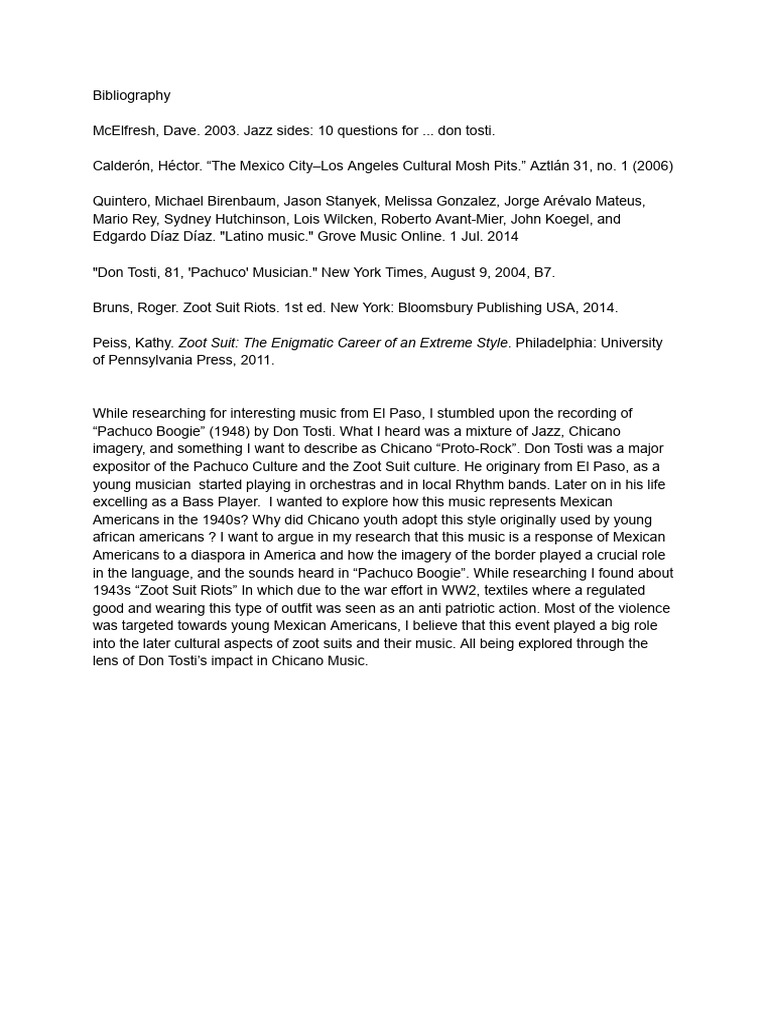 Don Tosti and Chicano Music History | PDF