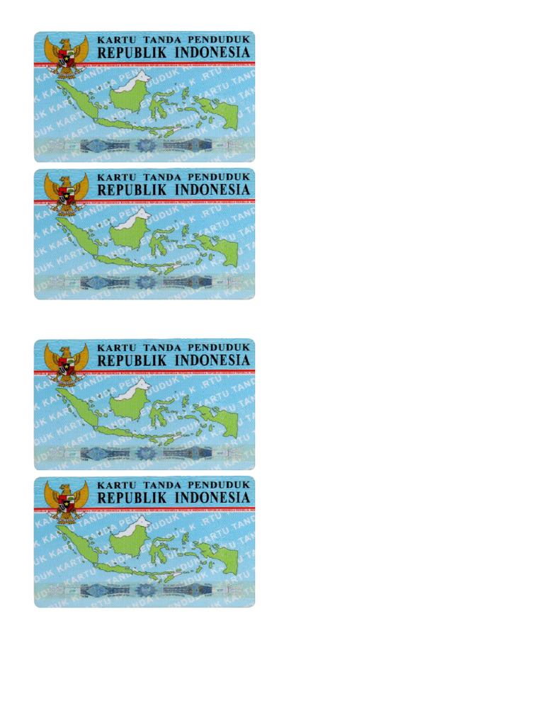 Template Fotocopy KTP Bolakbalik | PDF